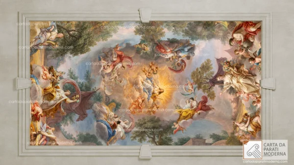 Affresco T-009 Affresco Classico - Carta da Parati Personalizzata e ...