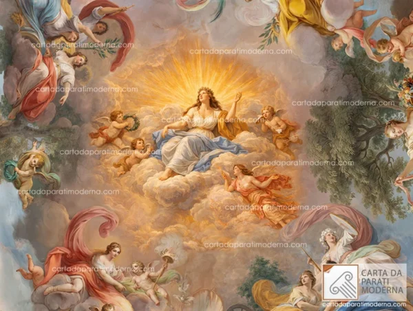 Affresco T-009 Affresco Classico - Carta da Parati Personalizzata e ...